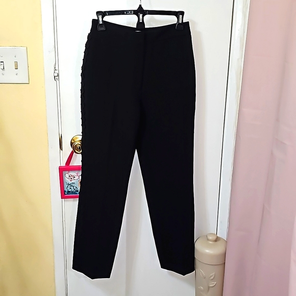 kate spade | Pants & Jumpsuits | Kate Spade Lace Trim Cigarette Pants ...